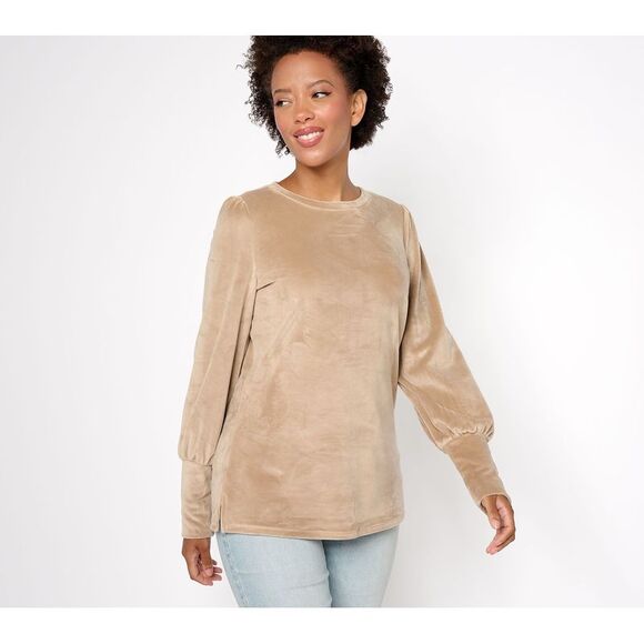 Belle by Kim Gravel | Tops | Belle By Kim Gravel Womens Top Sz S Velour ...